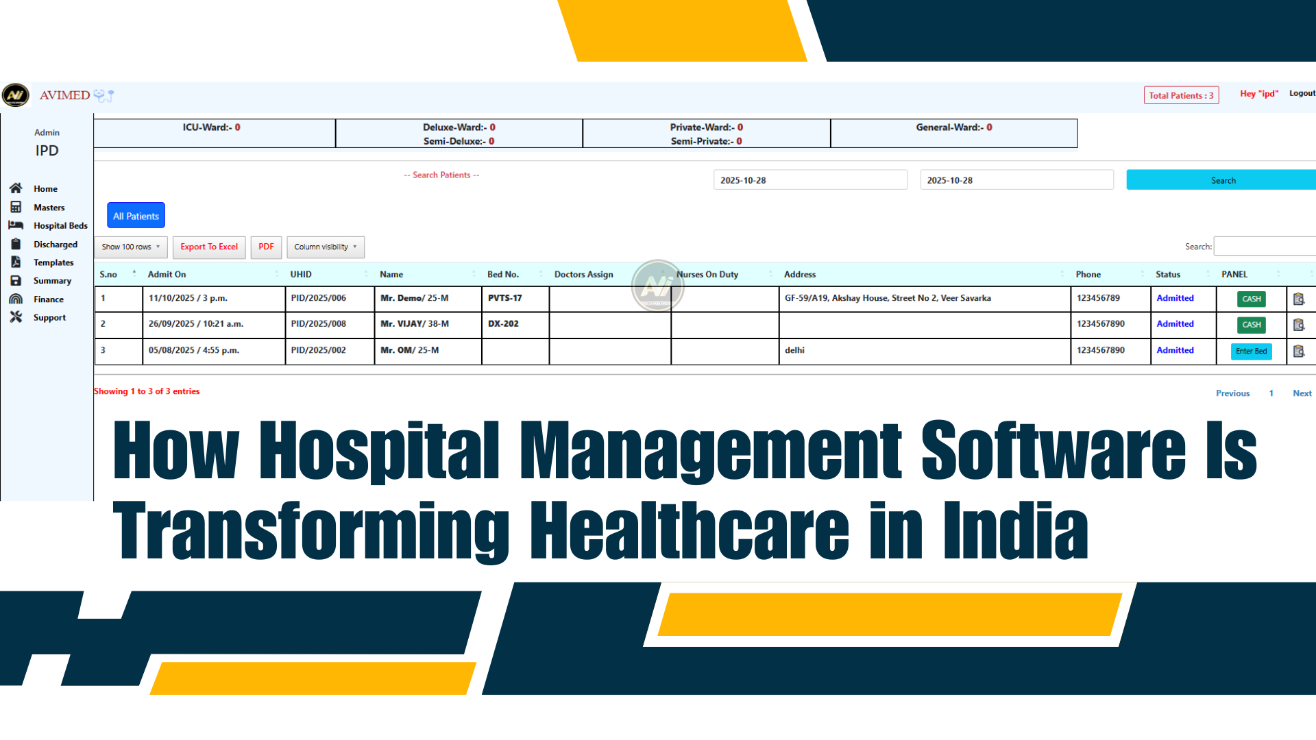 Hospital Management Software With Free Demo - AVI MedTech